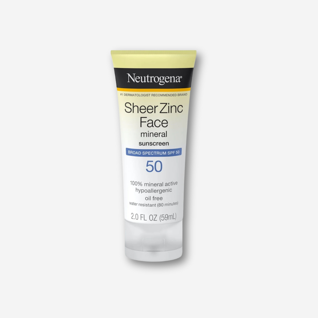 Sheer Zinc Face Dry-Touch Sunscreen Broad Spectrum SPF 50 For Sensitiv ...